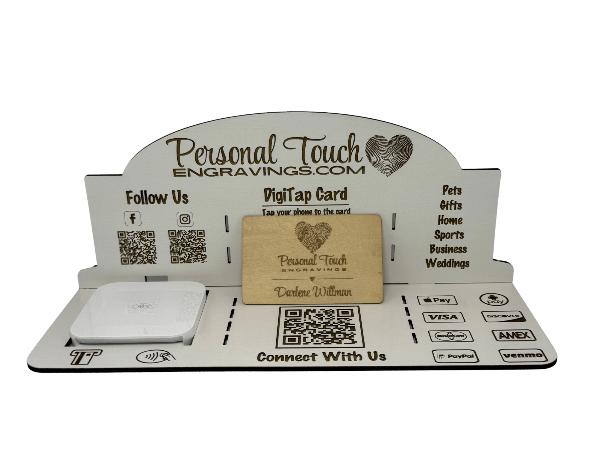 Custom Engraved Pay Station – Stylish, Functional & Built for ...